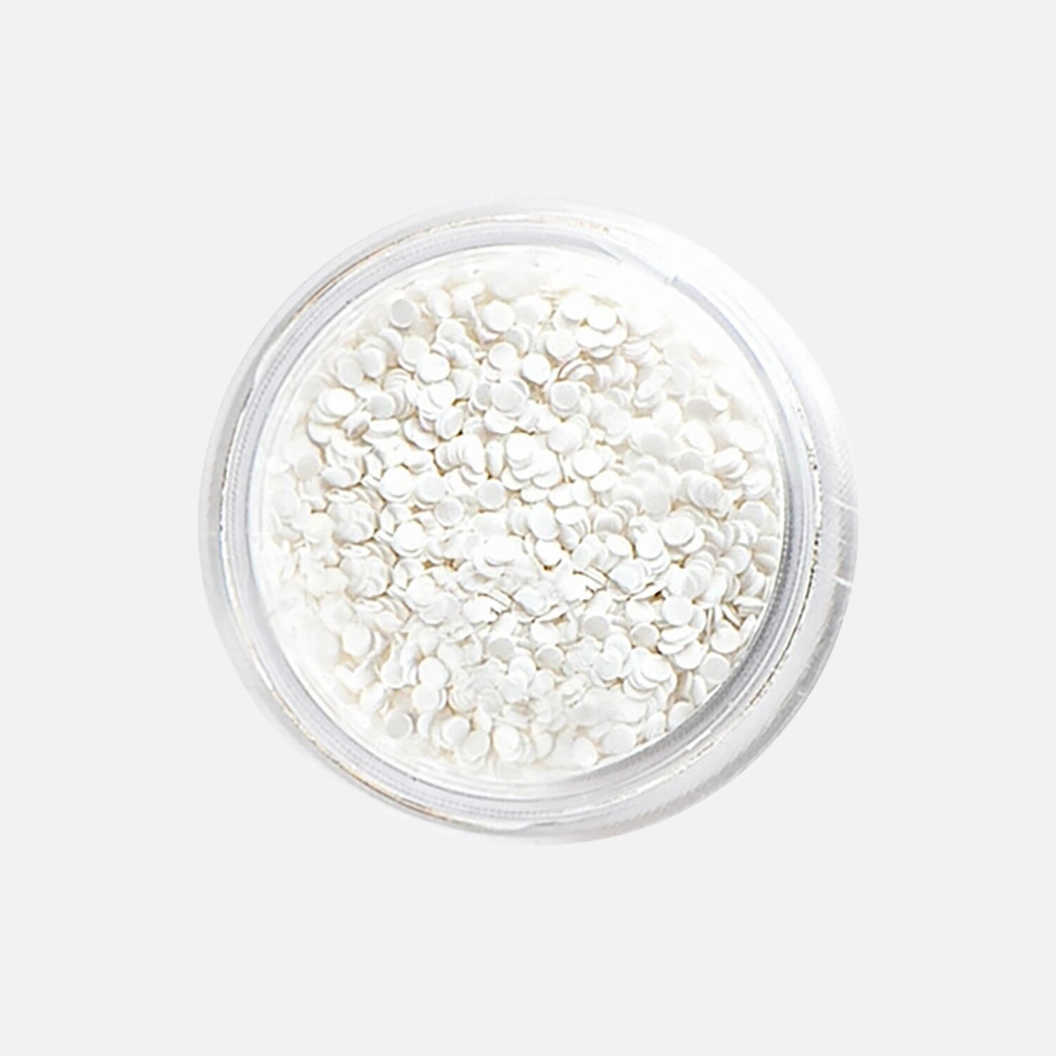 Камифубуки белые 1 мм, Zoo Nail Art №1285 1 г