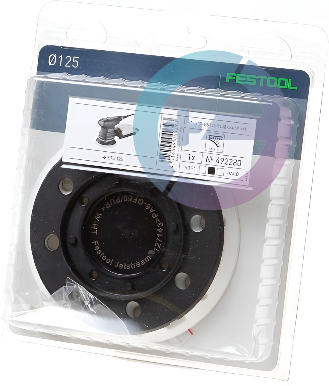 FESTOOL Шлифовальная тарелка ST-STF 125/8-M4-J W-HT 125мм для ES 125, ETS 125, ETSC 125 (492280)