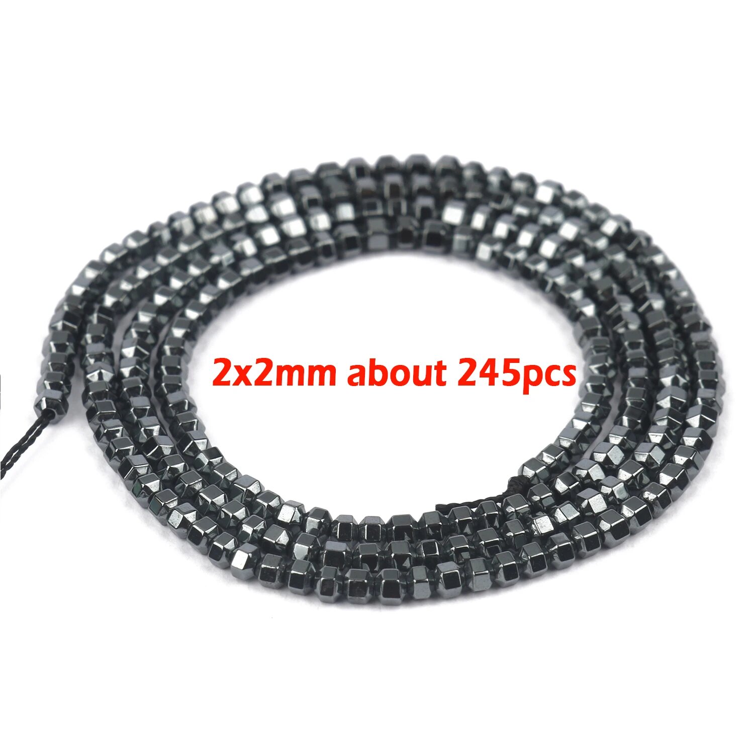 TANANTA черные гематитовые бусины Черный, type6-2x2mm