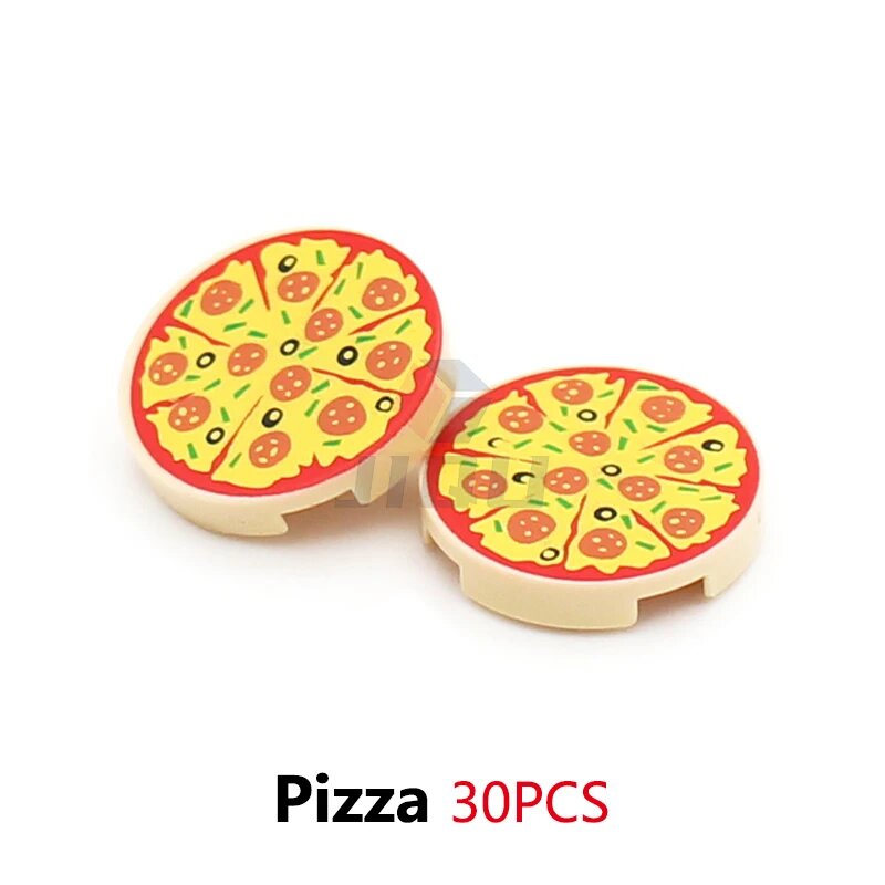 30шт. Пицца из пластика, цвет: Pizza