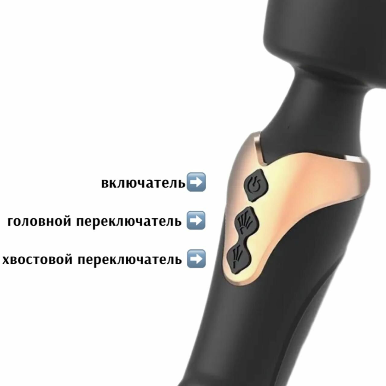 Вибромассажер точки G и стимулятор клитора Wand с 2 моторами и 20 режимами вибраций 33109ne