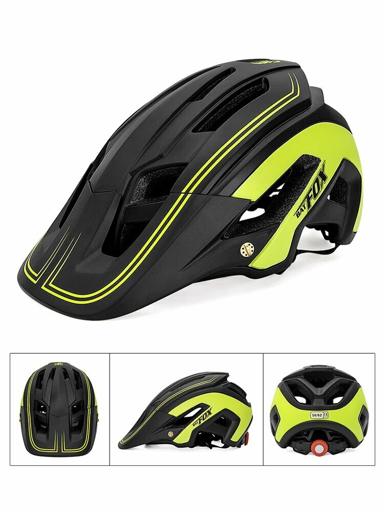 BATFOX велосипедный шлем F692-Black Green