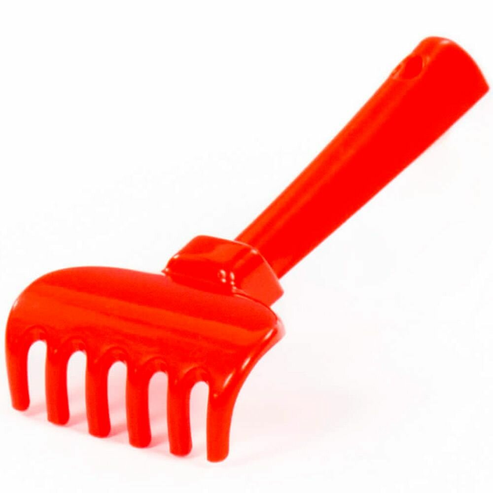 Детские грабли №2 для песочницы, маленькие пластиковые мини-грабельки для игры в песке