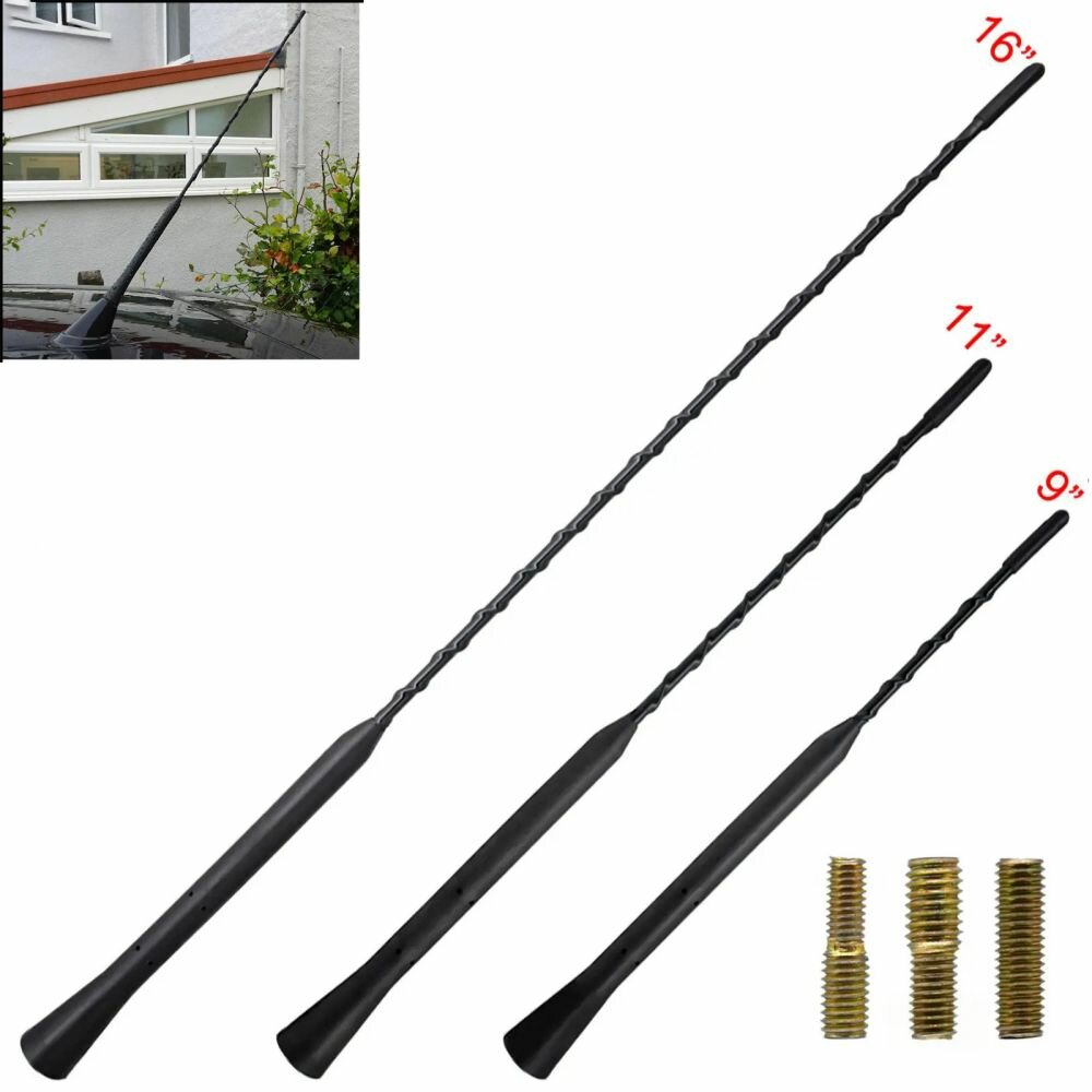 Универсальная антенна на мачте для крепления на крыше, усиленный сигнал стерео радио, винты, антенна FM AM с усилителем, автомобильные аксессуары