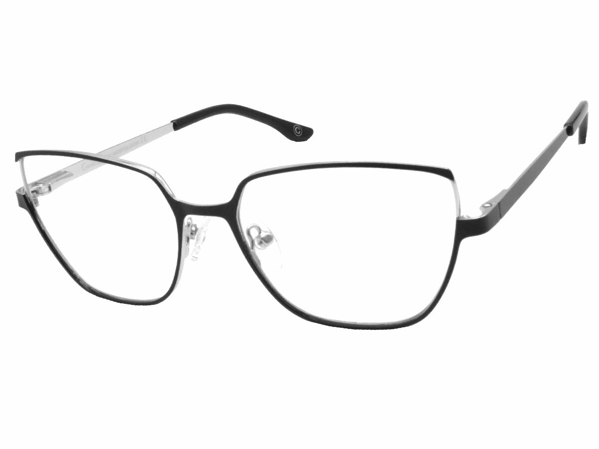 Оправа для очков GenexG-1329 C187 пол Женский форма оправы Бабочка цвет оправы Чёрный, Серебряный