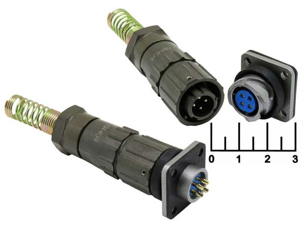 Разъем 4pin в комплекте FQ14-4ZK/TJ-8