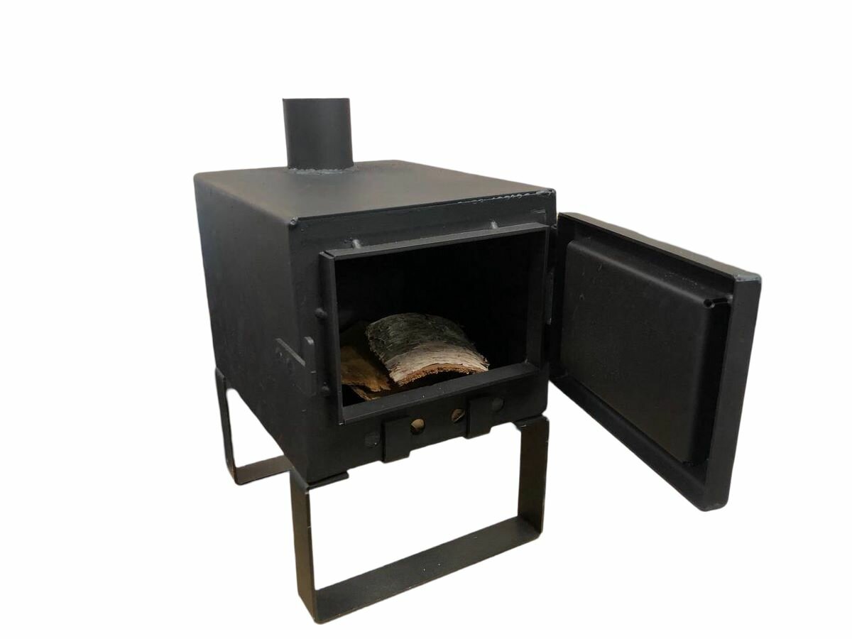 Печь Мини Буржуйка Для Палатки 25Х20Х18 См. Металл Сталь 2 Мм.
