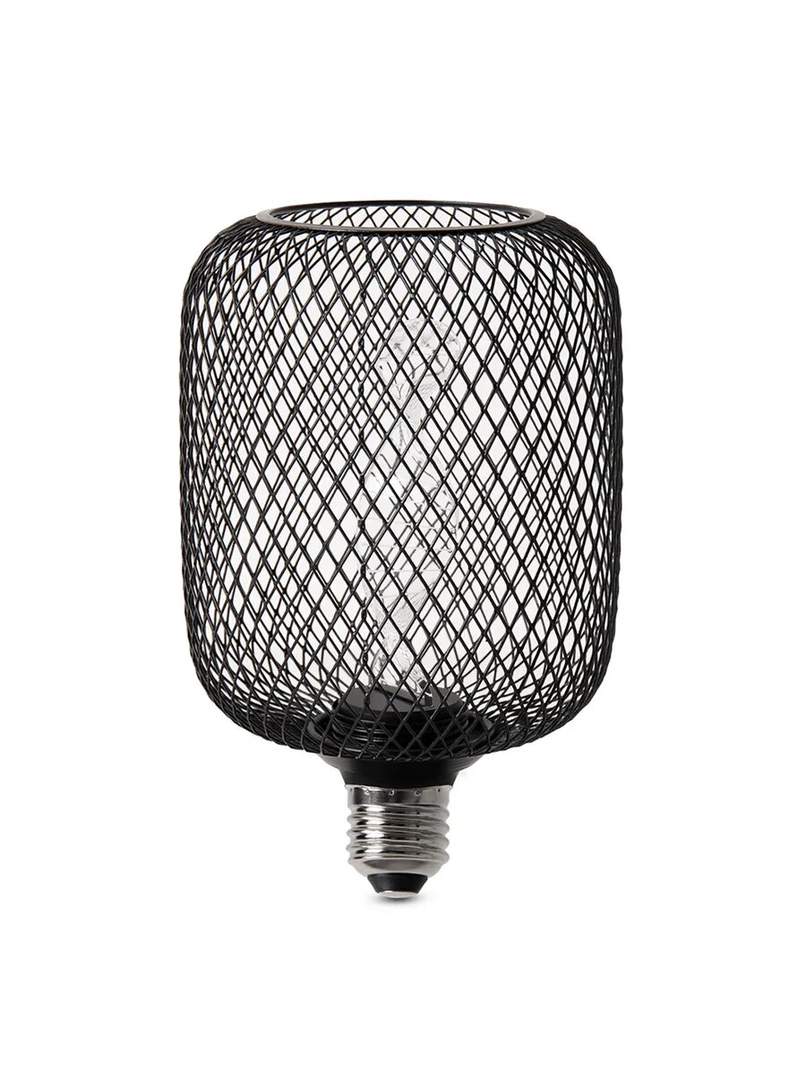 Светодиодная лампа спираль сетка 4 Вт Е27 1800 К дымчатый