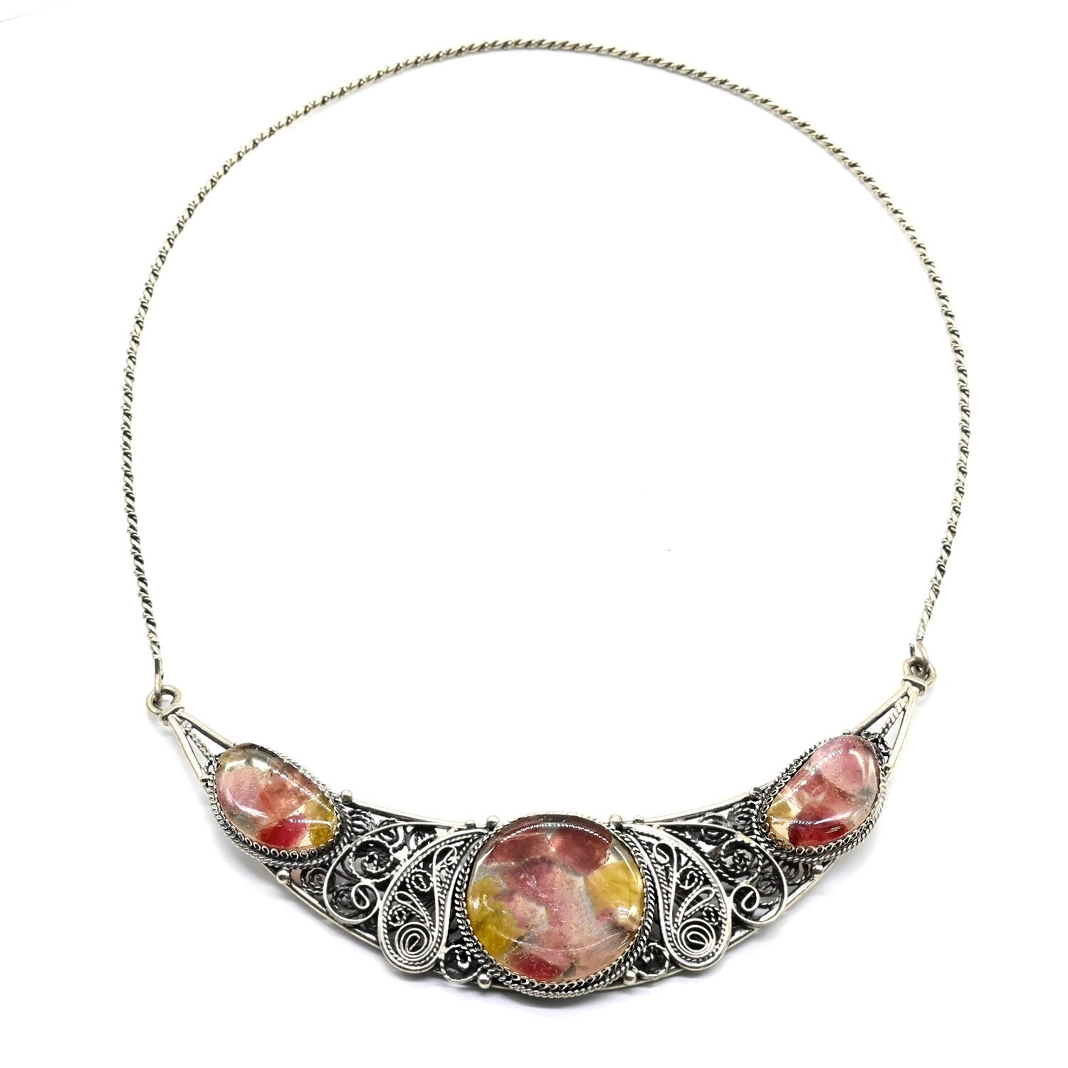 Колье, турмалин