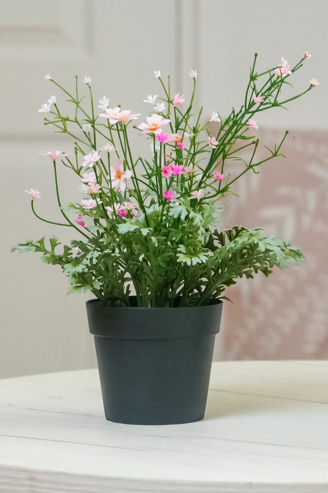 Искусственные цветы в горшке гости С клумбы, 25 см, Саммер Деко (Summer Deco) 5010064