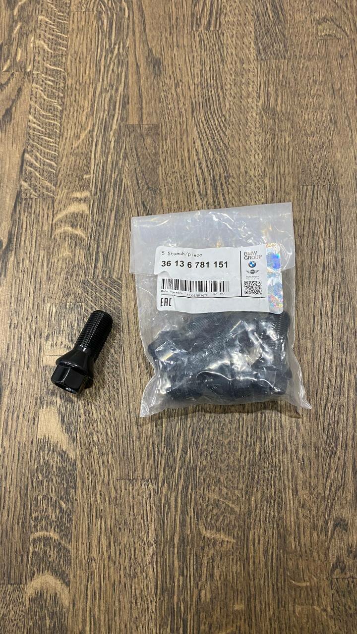 Болт колесный BMW 36136781151 5 серия F10/G30/F07; 3 серия F30/G20; 7 серия F01/G11