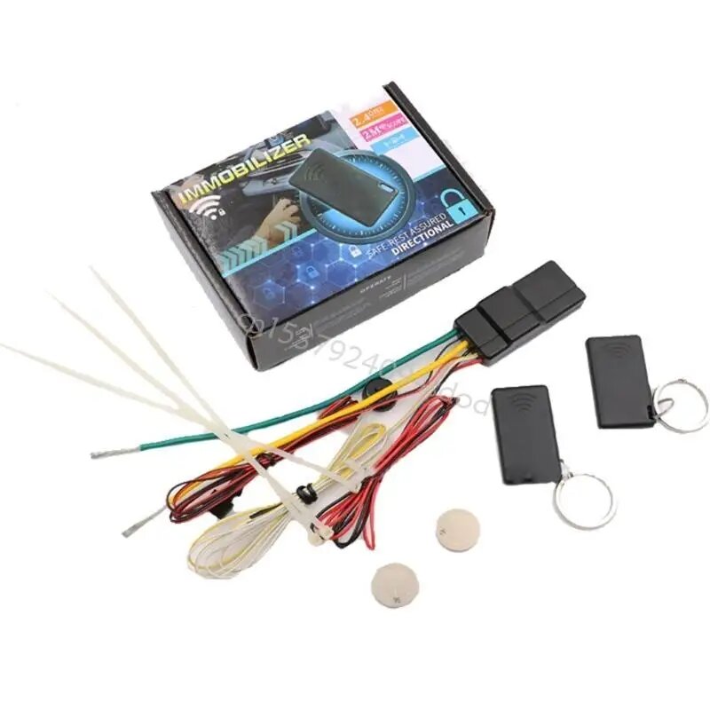 Беспроводной иммобилайзер Аварийный двигатель Блокировка двигателя анти-плотное устройство Auto разблокировка 2.4G RFID-D7WD