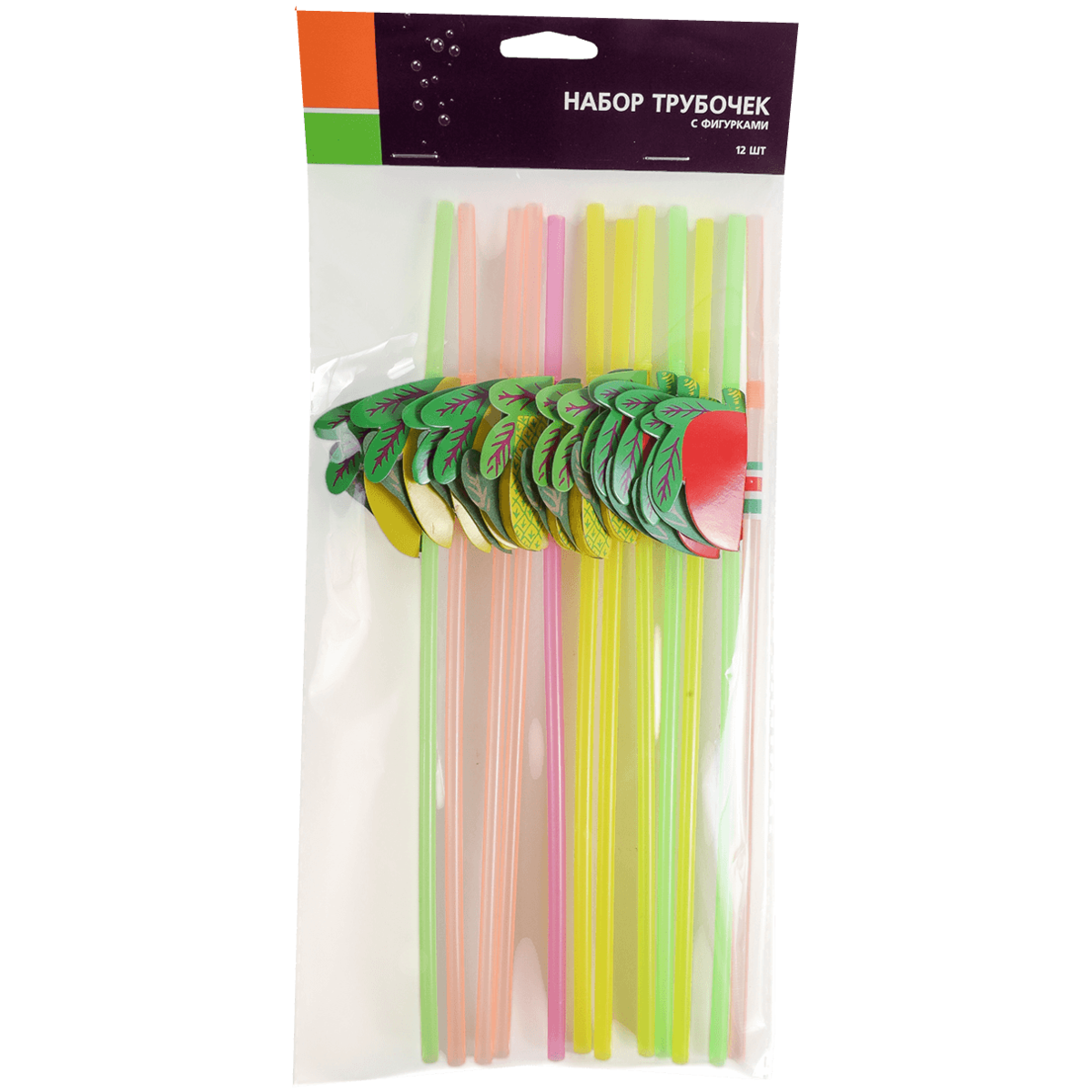 Трубочки для напитков ВинЛаб фрукты 12 шт.