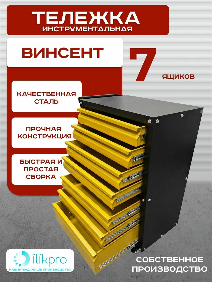 Тележка инструментальная на колесах "Винсент 61"