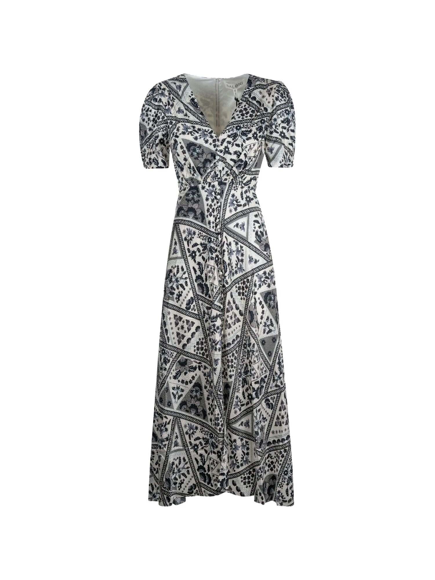 Платье Puff sleeve floral dress