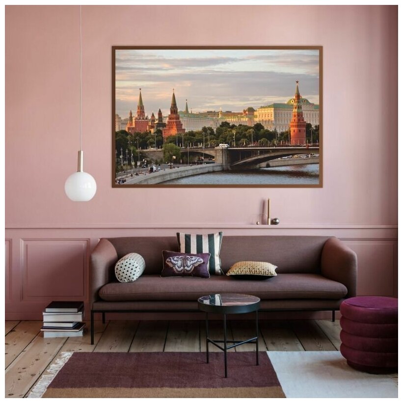 Постер Москва Река, Кремль Тип 1 40х30 см в тубусе ПолиЦентр