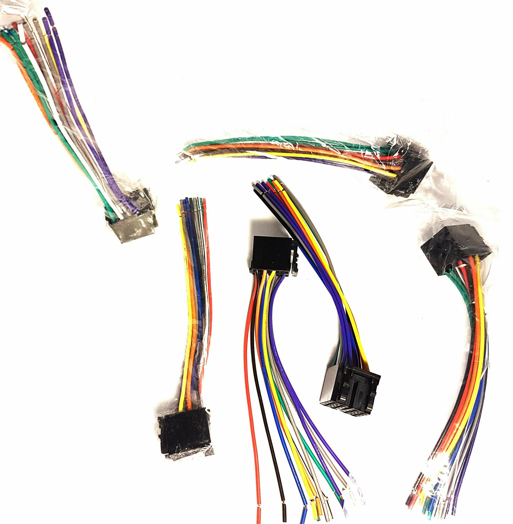 Разъемы для автомагнитол Евро ISO сдвоенное гнездо акустика+питание ALENCOM Комплект 6 ШТ.