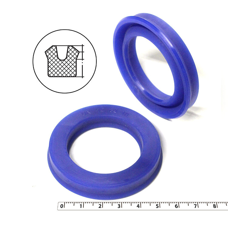 Манжета гидравлическая 42х62х10 (манжета цилиндра 62*42*10) тип UN PU (полиуретан) (упаковка 2 шт.)