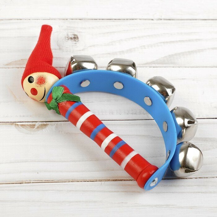 Игрушка музыкальная Бубен Звери с колокольчиками