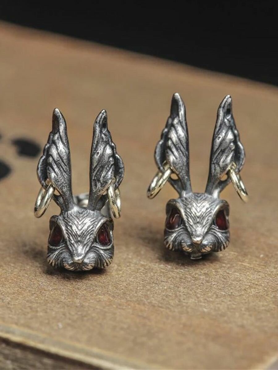 Серьги пусеты, искусственный камень, фианит