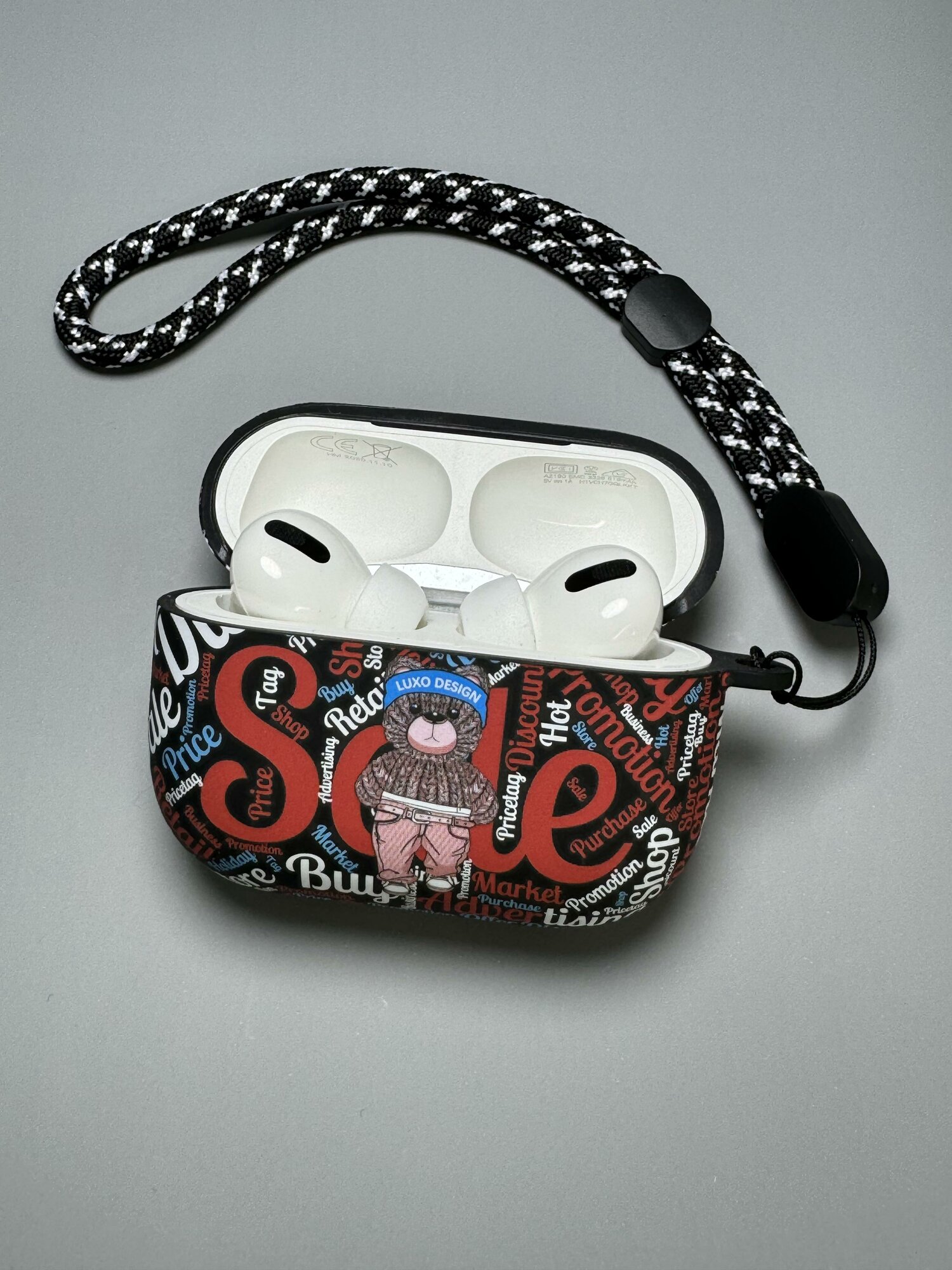 Чехол для Airpods Pro чехол для наушников аирподс про , с принтом Luxo , Kaws