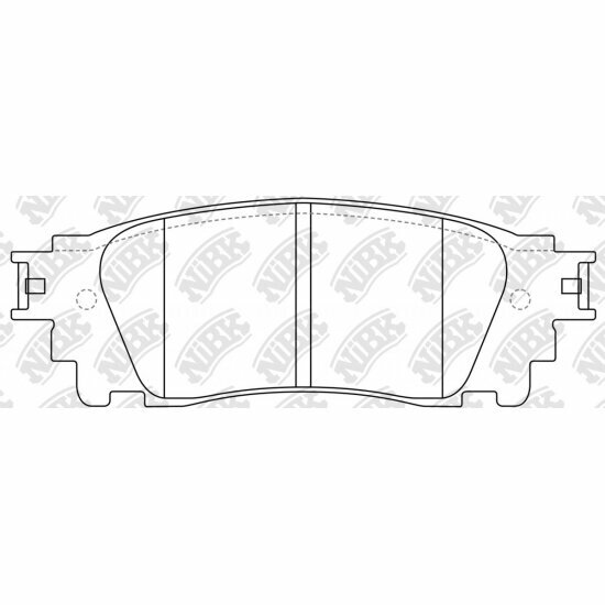 Колодки тормозные дисковые Nibk для LEXUS NX300H (14-) задние (4шт.)