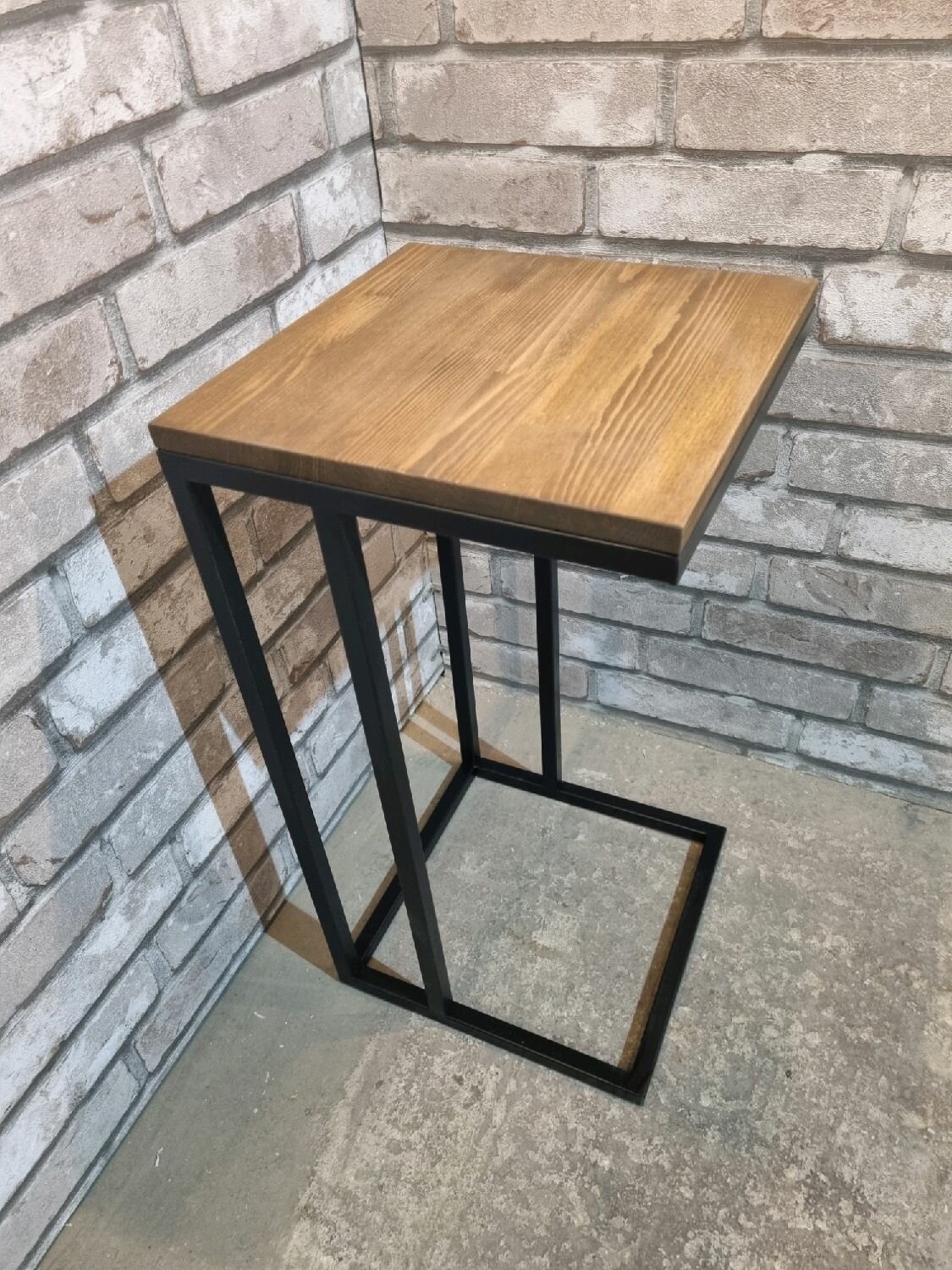 Журнальный/прикроватный столик лофт Coffee Table - 14, из массива дуба, для гостиной