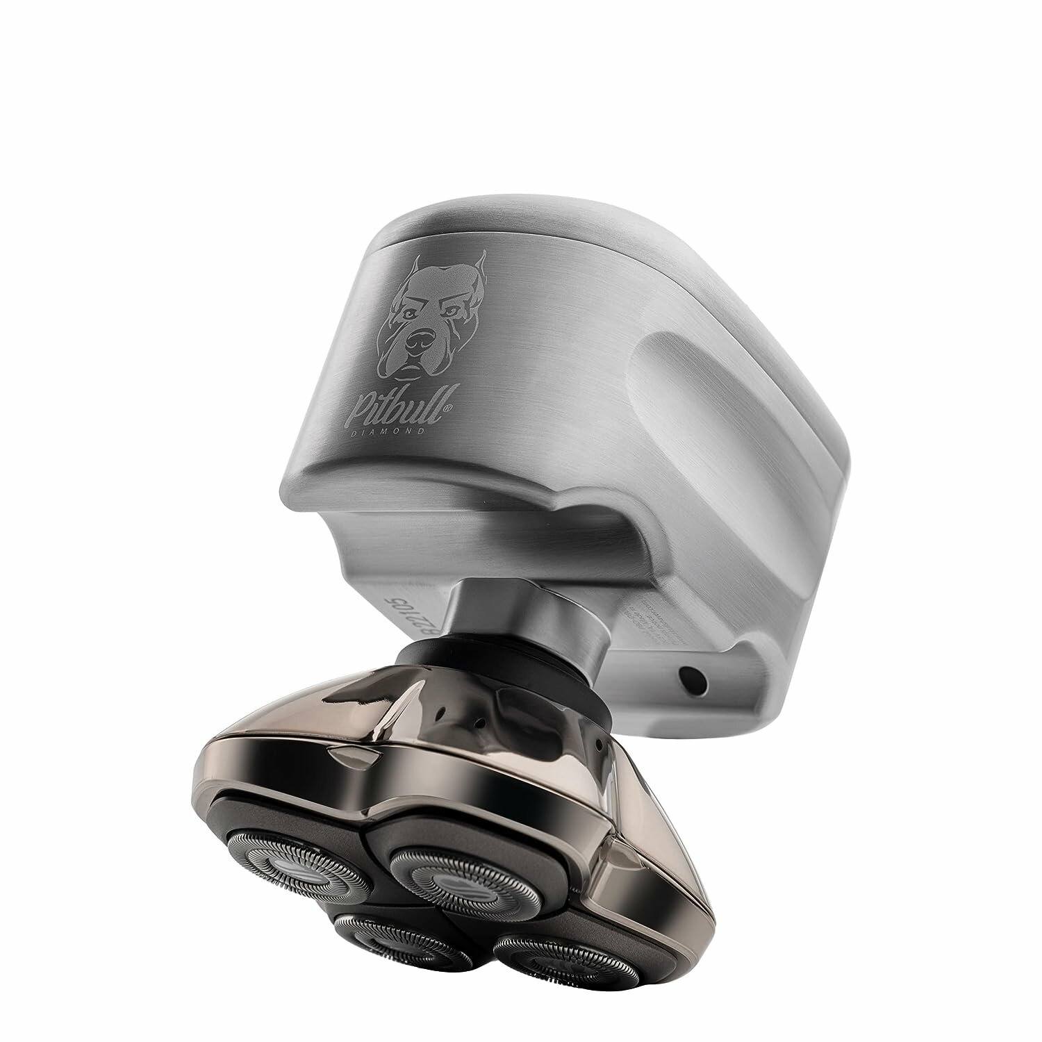 Шейвер для лица и головы Skull Shaver Pitbull Diamond PRO, роторный, с защитой от воды, серебристый