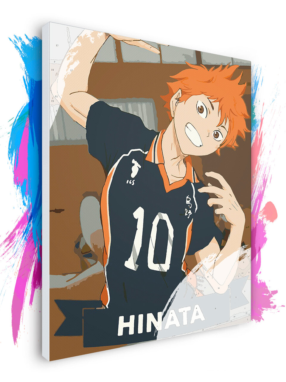 Картина по номерам на холсте Волейбол - Хината, 30 х 40 см