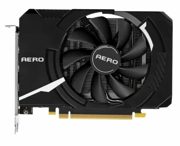 Видеокарта MSI GeForce RTX 3050 AERO ITX OC (RTX 3050 AERO ITX 8G OC) - PCI-E 4.0, 8 ГБ, GDDR6, 128 бит, DisplayPort x3, HDMI, GPU 1552 МГц