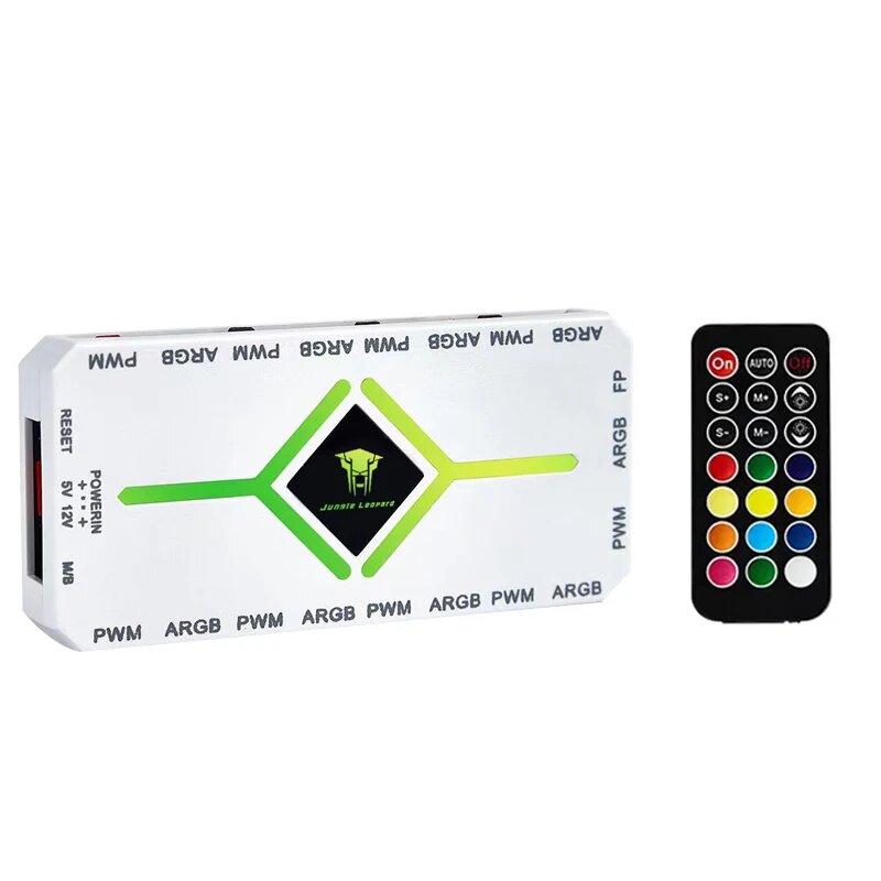 Jungle Leopard Smart Hub 5V 3PIN ARGB 4 Pin PWM контроллер вентиляторов для ПК White
