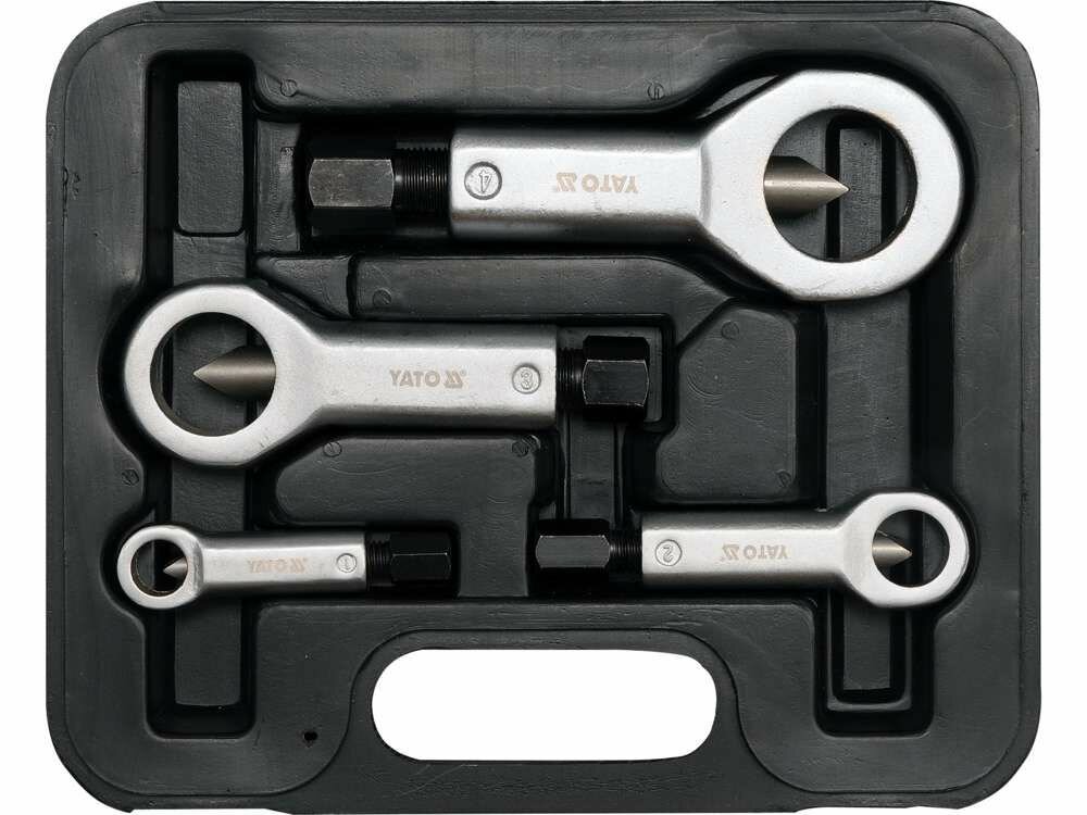 Набор гайколомов YATO, 4 в 1, для слесарных и автомобильных работ, 9-27мм