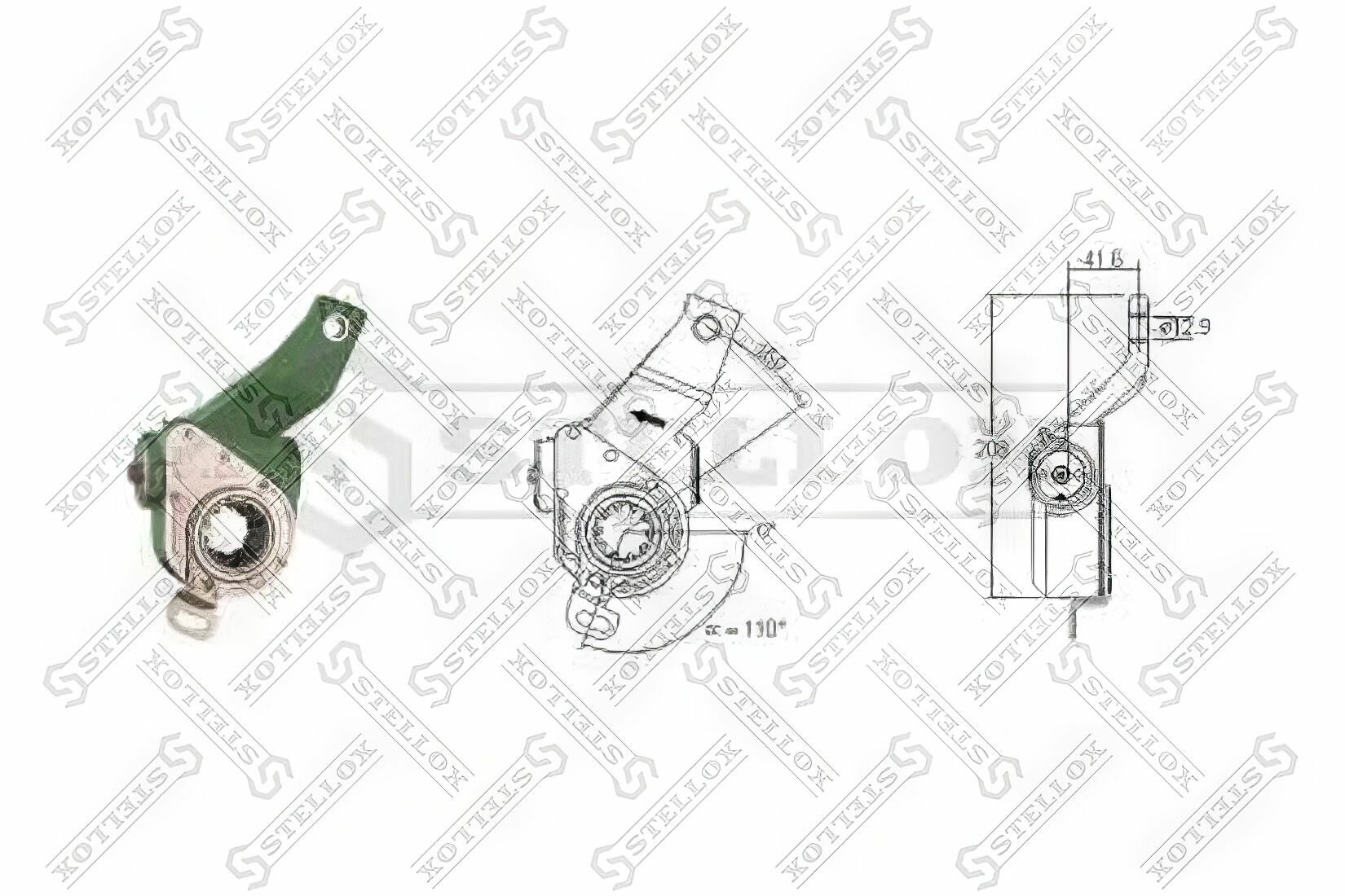 Трещотка автомат, левая задняя Камаз 85-04115-SX STELLOX