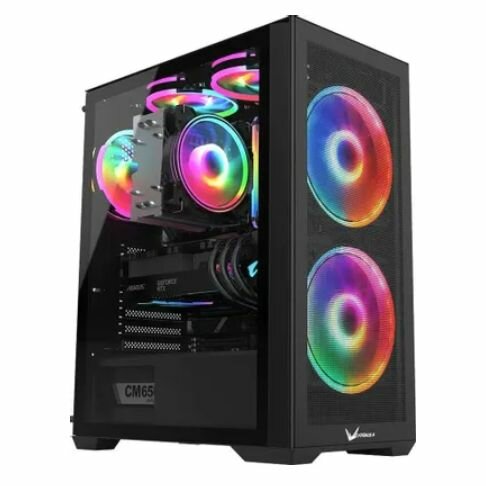 Компьютерный корпус Formula Air Power G5 DUO (AIR POWER G5 DUO) черный - Midi Tower, ATX, USB 3.2 Gen 1 Type-C