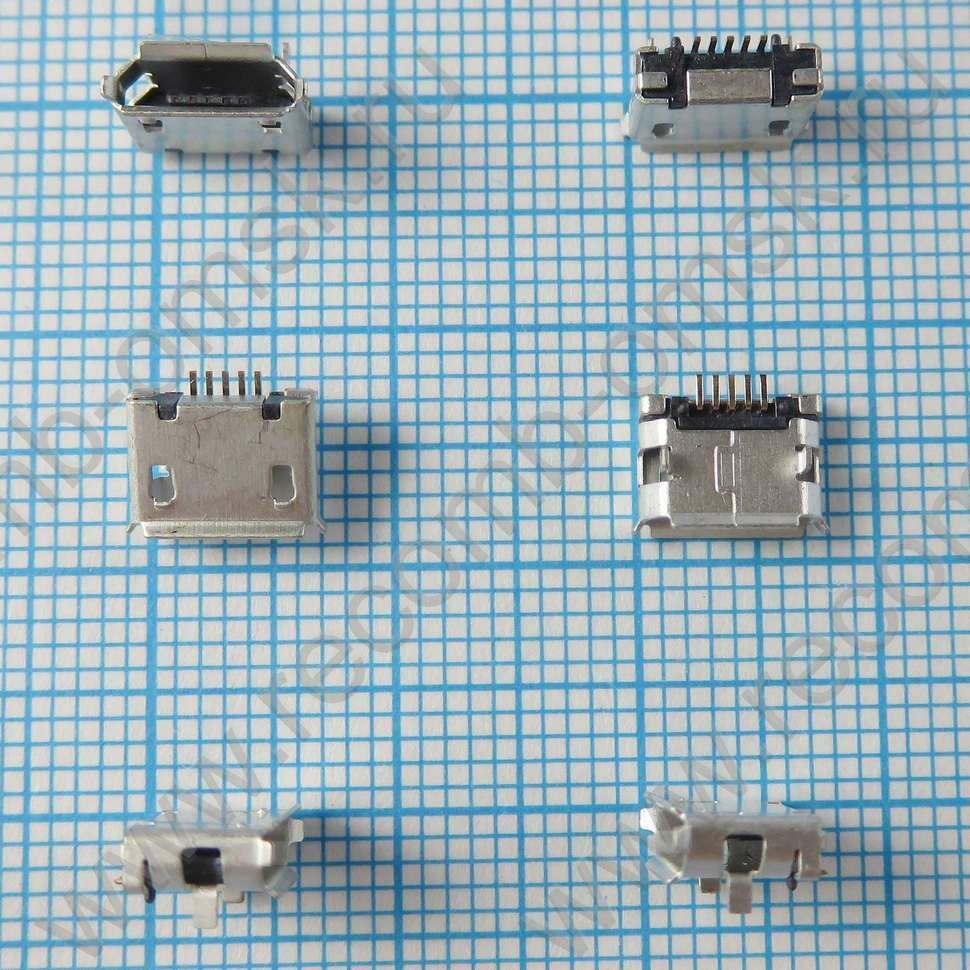 Разъем Micro USB 2.0 - B type - 5 pins - PJ99M
