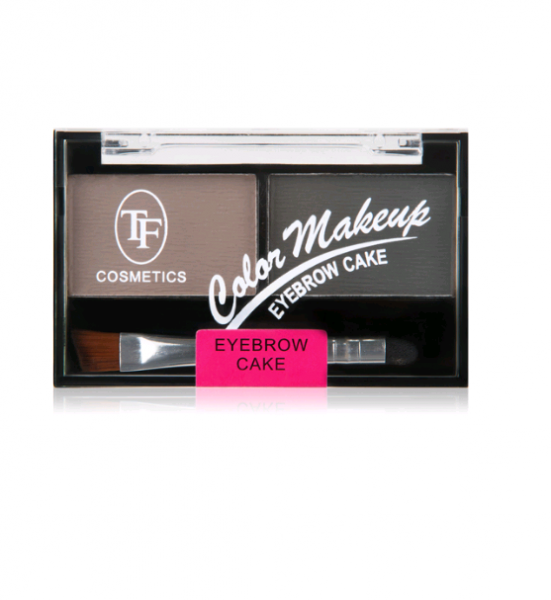 Triumph Cteb-01 - Color Makeup - Eyebrow Cake Двухцветные тени для коррекции бровей 6 г. №03 коричнево-серая гамма