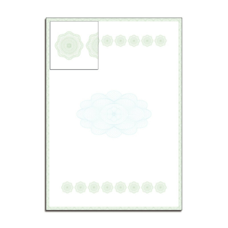 SET-10 - Бланки для сертификатов, дипломов, грамот, А4, верже, 100 гр, 10 листов