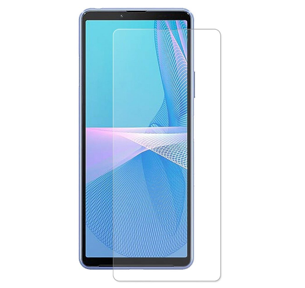 Защитное противоударное стекло MyPads на Sony Xperia 10 III (10-3) с олеофобным покрытием (только на плоскую поверхность экрана, не закрывает края экрана на 2-3мм)