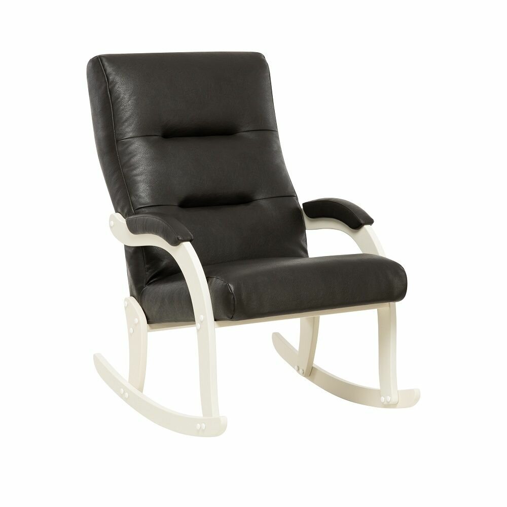 Кресло качалка для отдыха Leset Дэми, Слоновая кость, к/з Dundi 108