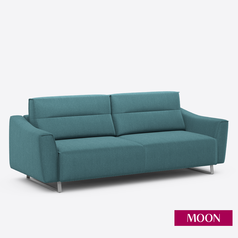 Диван-кровать раскладной пантограф (тик-так) MOON 172, бирюзовый, 251х114х95 см, Эксклюзивная пена UniqFoam