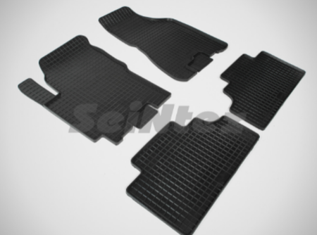 Резиновые коврики Сетка Seintex для KIA SPORTAGE II 2004-2010 (компл)