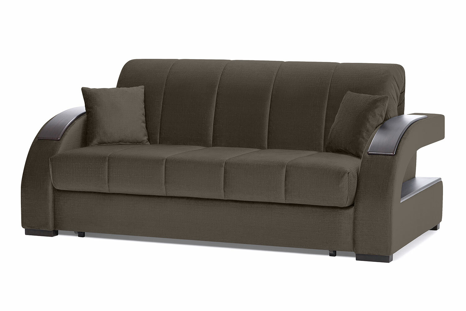 Диван-кровать DREAMART Барселона прямой, 201х92х119 см, механизм аккордеон, цвет коричневый