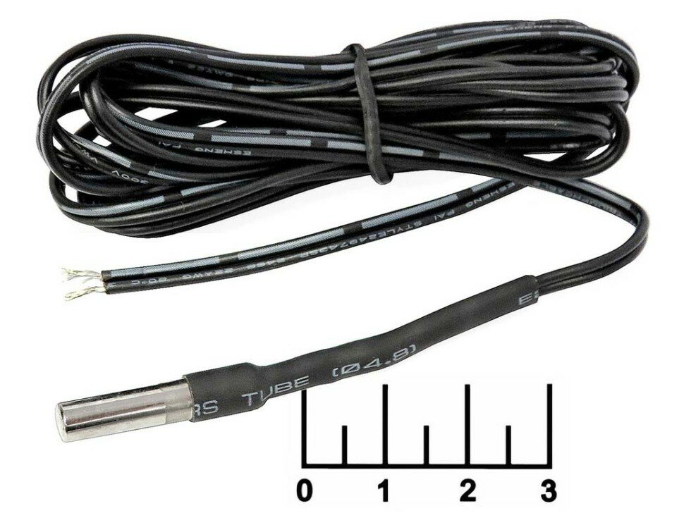 Датчик температуры NTC 50 кОм 5*25 кабель 2м