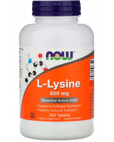 NOW L-Lysine 500 мг 250 табл (NOW)