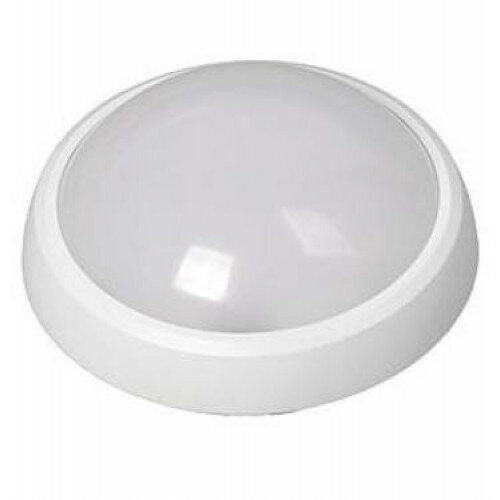 Светильник ДПО 1801Д белый круг пластик с ДД LED 12Вт IP54 IEK