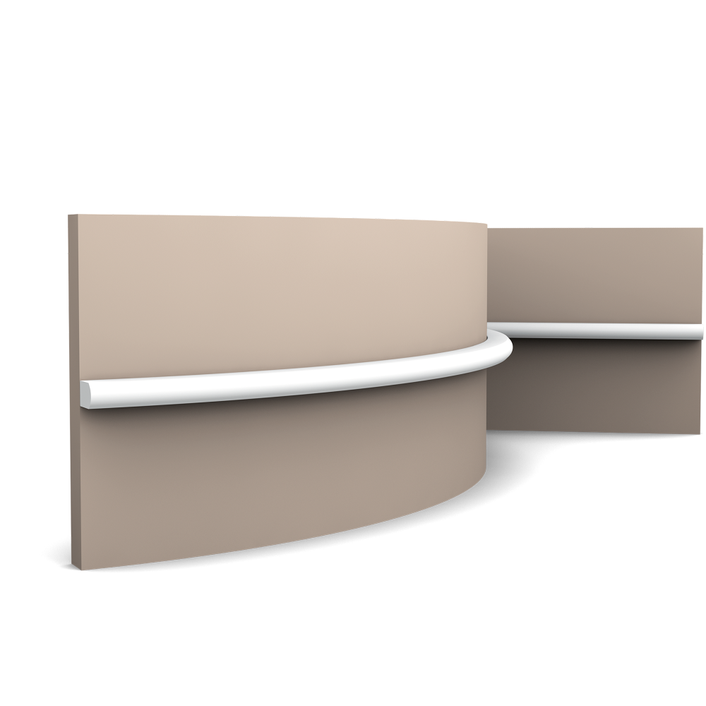 Молдинг Гладкий Orac Decor PX209F Д200хШ1.8хВ1 см Лепнина из Дюрополимера / Орак Декор.