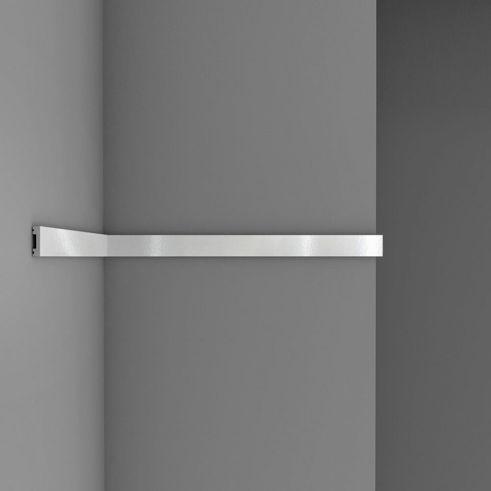 Молдинг Гладкий Decomaster D162-114ДМ В41хШ10х2900 мм / Декомастер.