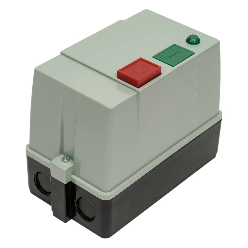 Электромагнитный пускатель Электротехник ПМЛ-2230 УХЛ4 Б, 220В/50Гц, 1з, 25А, нереверсивный, с реле РТЛ-1022-2 17-25А, в корпусе из пластика IP54, с кнопками пуск + стоп и сигнальной лампой ET547046