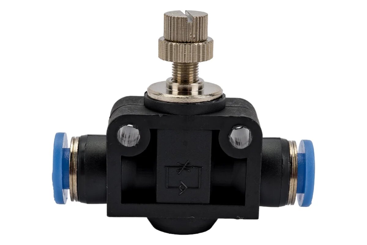 SHPI Фитинг-дроссель (пневмодроссель) цанговый для трубки с наружным диаметром 6 мм SCF 06