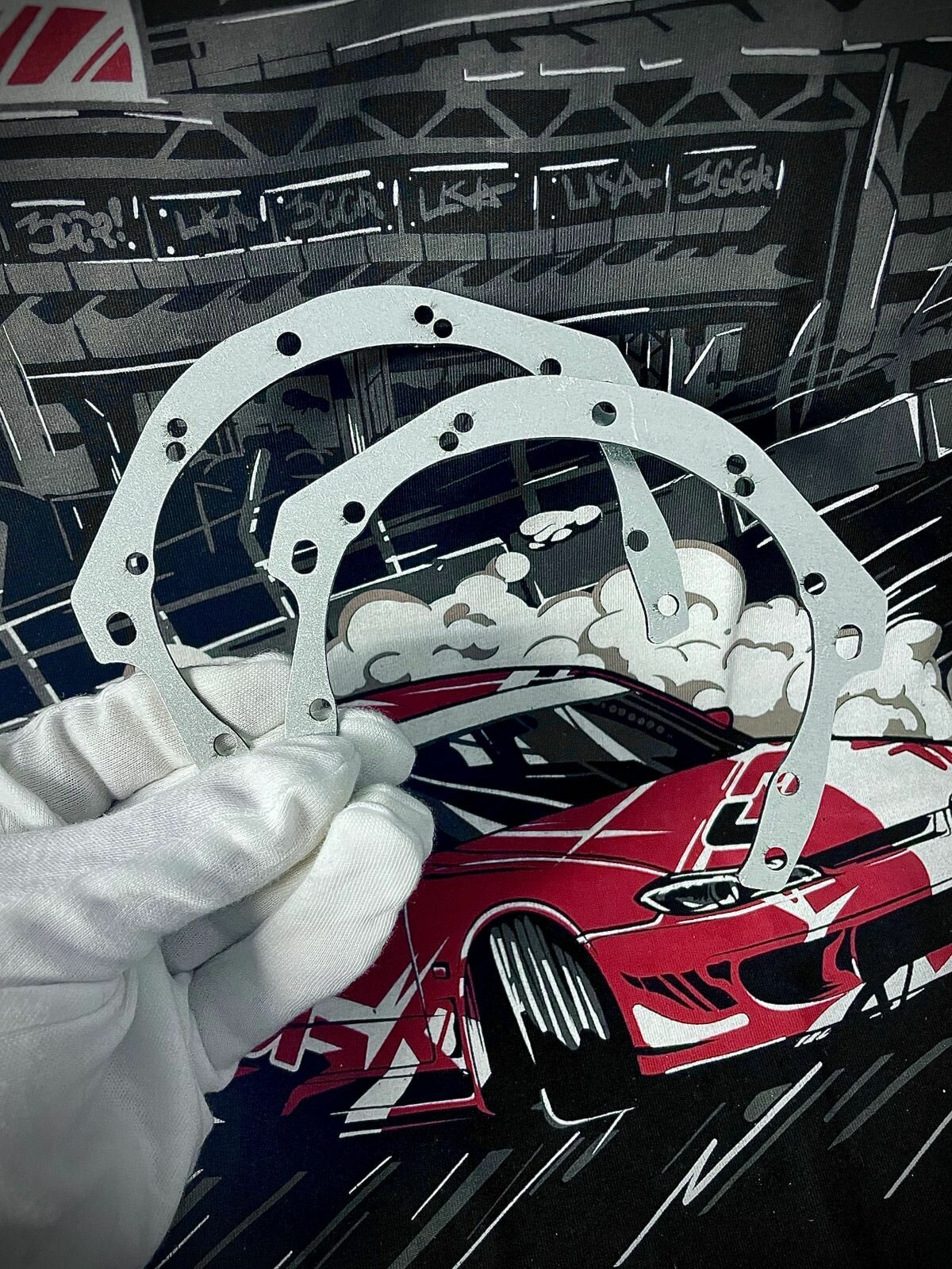 Переходные рамки для линз Hyundai i40 2015-2019 (галоген, ксенон, bi-led)